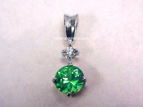 Tsavorite Green Garnet Necklaces