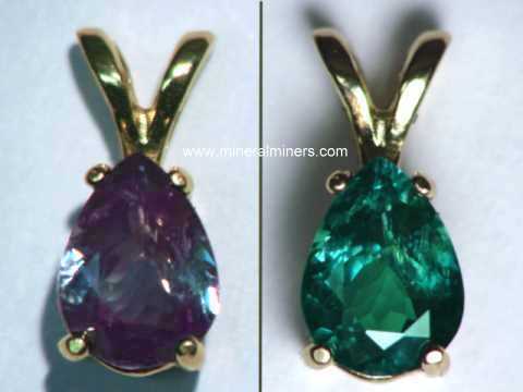 Natural Alexandrite Jewelry: Earrings, Necklaces Pendants & Rings
