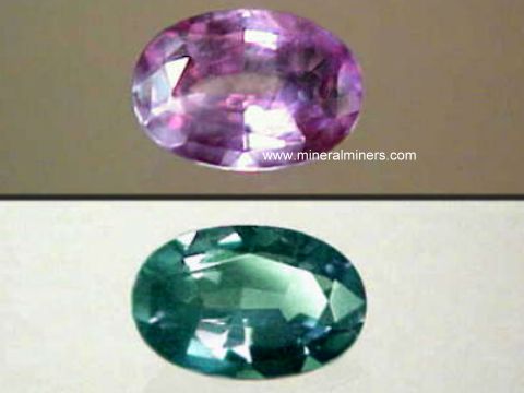 Alexandrite Gems (Natural Color Change Alexandrite Gemstones)