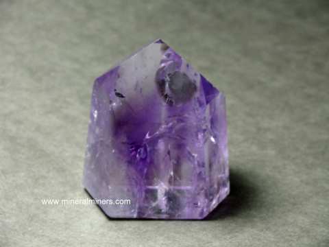 Amethyst Crystals: polished amethyst crystals