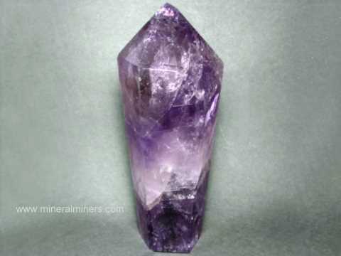 Amethyst Crystals: polished amethyst crystals