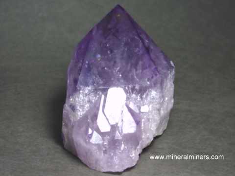 Amethyst Crystals: polished amethyst crystals