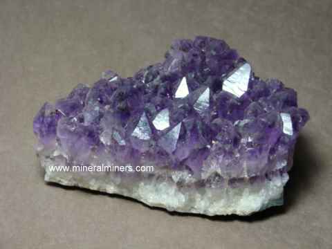 Amethyst Crystals, Amethyst Matrix Mineral Specimens, and Amethyst Geodes