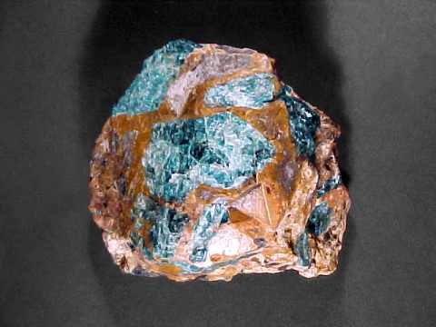 Blue Apatite in Jasper Lapidary Rough