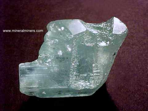 Aquamarine Crystals: natural aquamarine crystal specimens