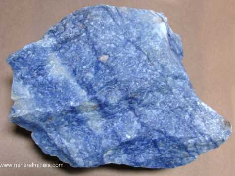 Blue Aventurine Quartz Lapidary Rough: natural color blue quartzite