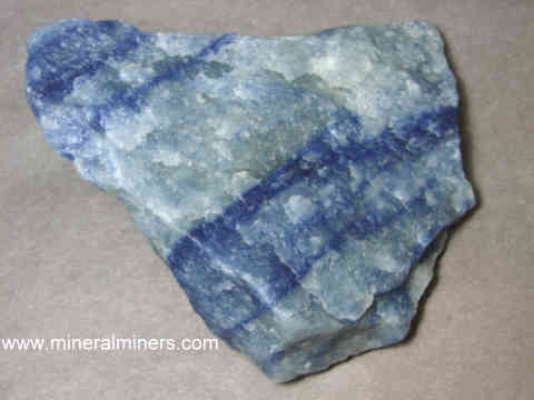 Blue Aventurine Quartz Lapidary Rough: natural color blue quartzite