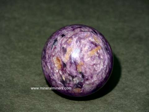 Charoite Spheres and Eggs