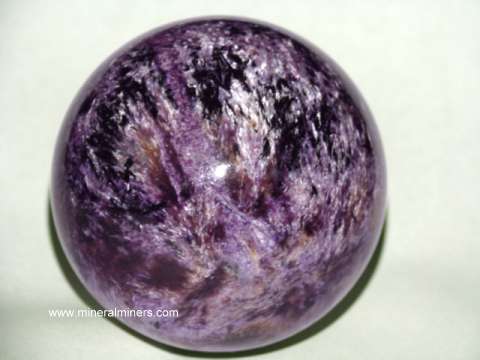 Charoite Spheres and Eggs