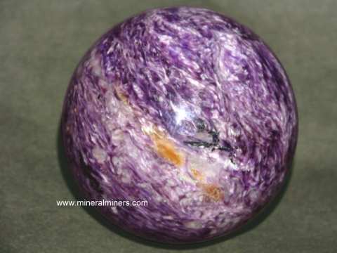 Charoite Spheres and Eggs