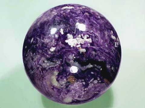 Charoite Spheres and Eggs