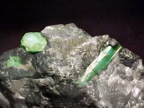 Emerald Crystals and Emerald in Matrix Mineral Specimens