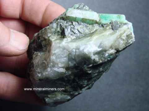 Emerald Crystals and Emerald in Matrix Mineral Specimens