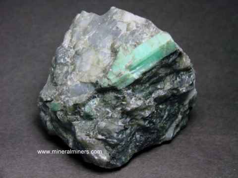 Emerald Crystals and Emerald in Matrix Mineral Specimens