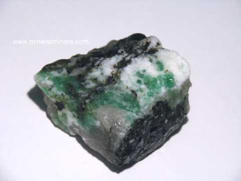 Emerald Crystals and Emerald in Matrix Mineral Specimens