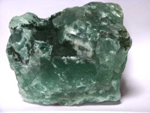 FLUORITE Lapidary Rough (natural color green and purple banded fluorite)