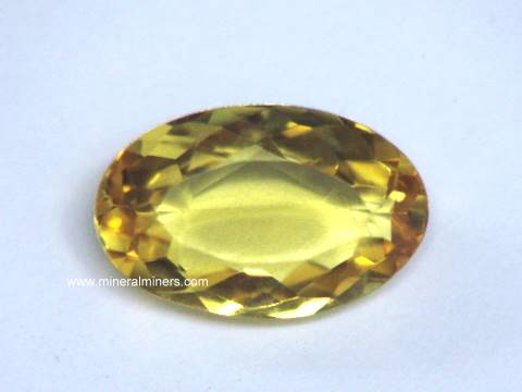 Heliodor Gemstones (natural golden yellow beryl gemstones)