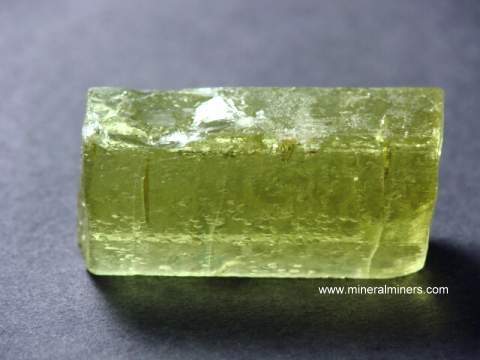 HELIODOR Facet Rough: The MINERALMINERS.COM Virtual Gallery