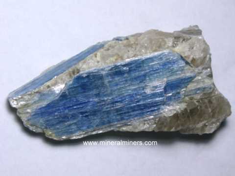 Kyanite Crystals: natural color blue kyanite crystals