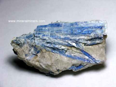 Kyanite Crystals: natural color blue kyanite crystals
