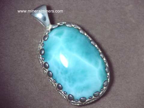 Larimar Jewelry: Fine Larimar Jewelry Pendants, Rings, and Bracelets