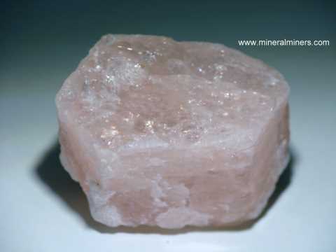 Morganite Lapidary Rough at mineralminers.com