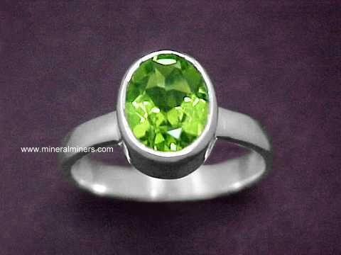Peridot rings: 14k Gold Peridot Rings & Sterling Silver Peridot Rings