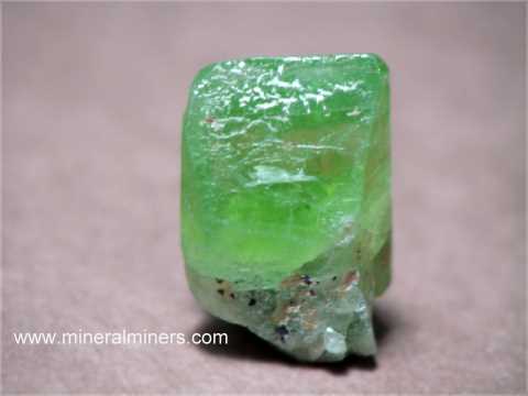 Peridot Mineral Specimens and Peridot Crystals