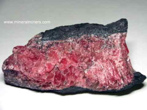 Rhodonite Mineral Specimens and Rhodonite Crystals