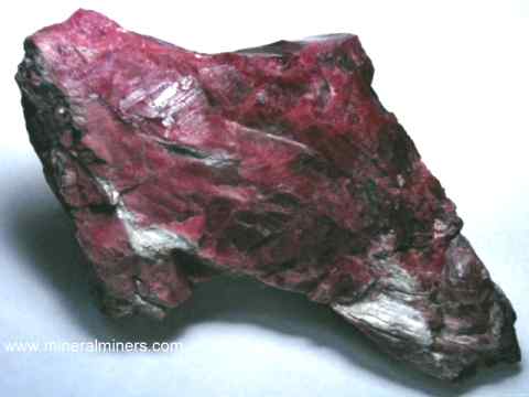 Rhodonite Mineral Specimens and Rhodonite Crystals