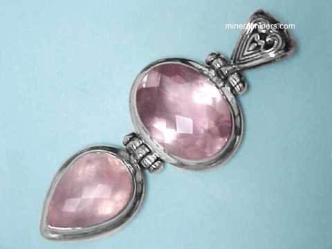 Rose Quartz Jewelry: Natural Rose Quartz Pendants, Rings, Necklaces ...