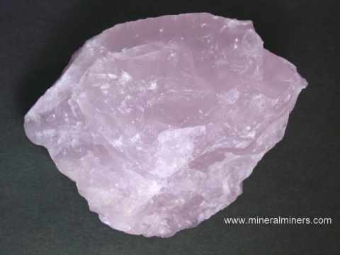 Rose Quartz Mineral Specimens and Crystals (natural rose quartz)