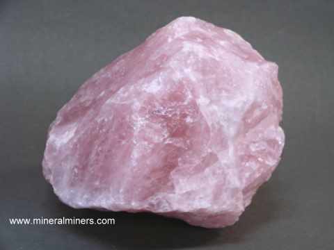 Rose Quartz Mineral Specimens and Crystals (natural rose quartz)