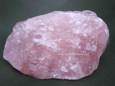 Rose Quartz Mineral Specimens and Crystals (natural rose quartz)