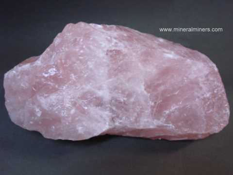 Rose Quartz Mineral Specimens and Crystals (natural rose quartz)