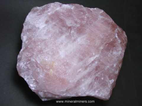 Rose Quartz Mineral Specimens and Crystals (natural rose quartz)