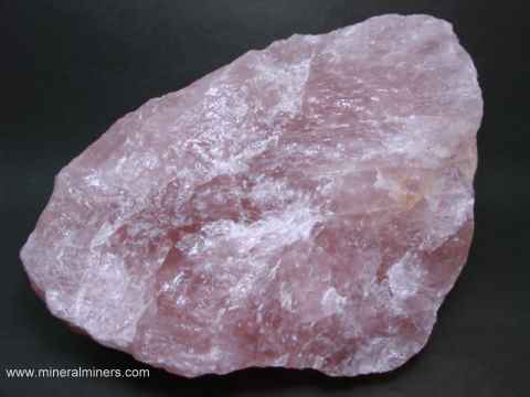 Rose Quartz Mineral Specimens and Crystals (natural rose quartz)