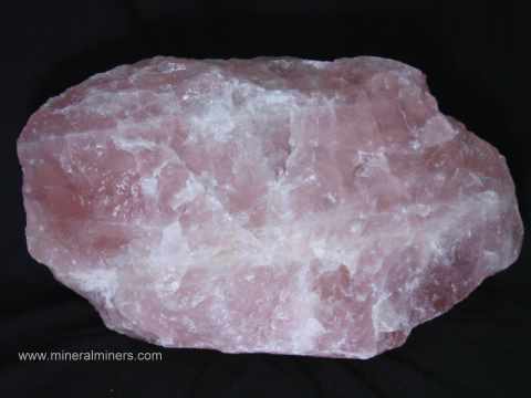 Rose Quartz Mineral Specimens and Crystals (natural rose quartz)