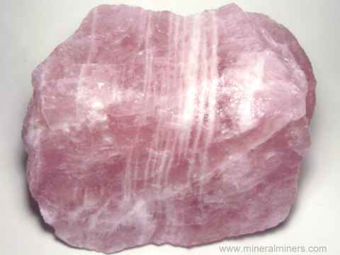Rose Quartz Mineral Specimens and Crystals (natural rose quartz)