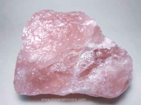 Rose Quartz Mineral Specimens and Crystals (natural rose quartz)