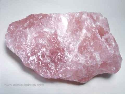 Rose Quartz Mineral Specimens and Crystals (natural rose quartz)