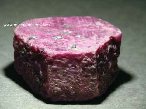 Ruby Crystals, Carvings and Ruby in Matrix Mineral Specimens (natural ruby)