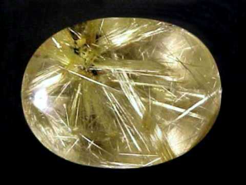 Rutilated Quartz Cabochon Gemstones: golden rutile star gems