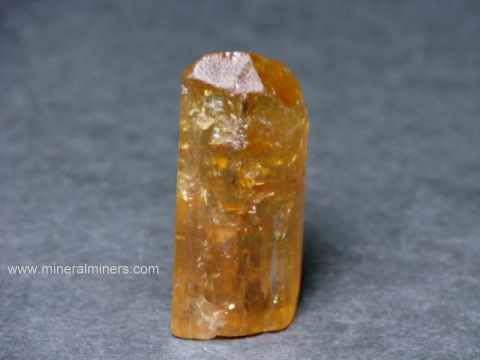 Topaz Crystals and Topaz Mineral Specimens: natural color topaz crystals