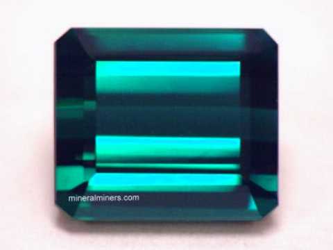 Blue Tourmaline Gemstones: natural color indicolite gemstones