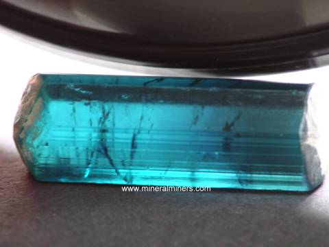 Blue Tourmaline Crystals and Indicolite Matrix Mineral Specimens