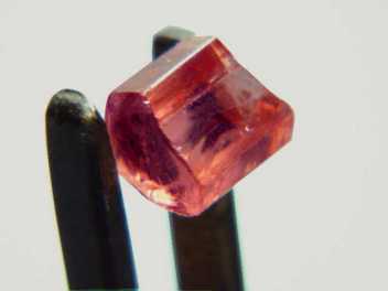 Rubellite Tourmaline Facet Rough: purple, peach, red, sunset & pink
